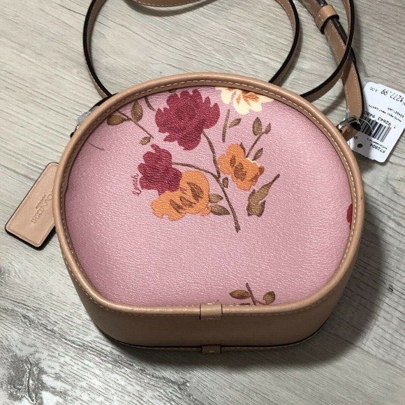 Coach | Bags | Coach Canteen Crossbody Painted Peony Print Carnet ...